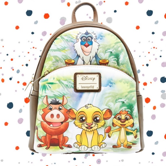 Bags | Loungefly Disney The Lion King Chibi Simba Friends Mini Backpack ...